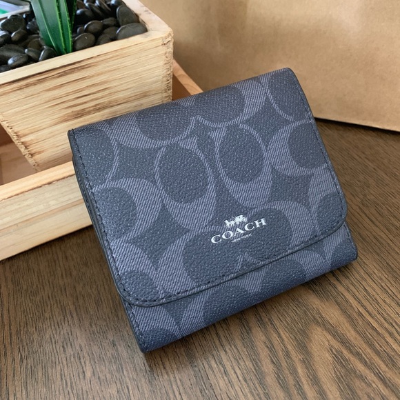 Coach | Bags | Coach Small Wallet In Denim Signature | Poshmark